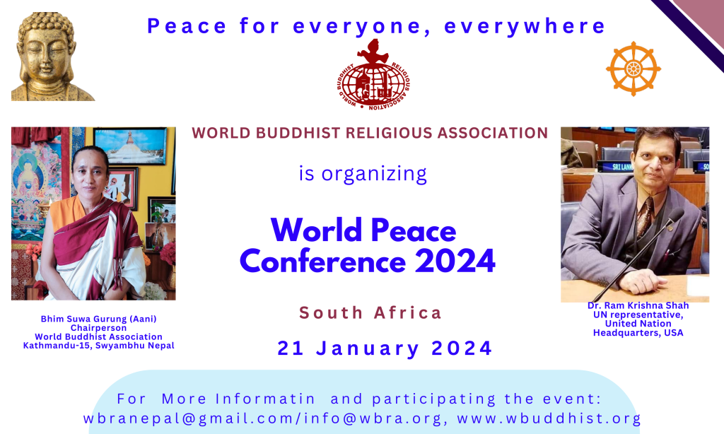 World Peace Conference 2025 – World Budhhist Reglious Association